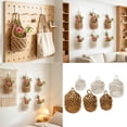 AOOOWER Handwoven Cotton Rope Fruit Basket Set Of 3 Nests Styles ...