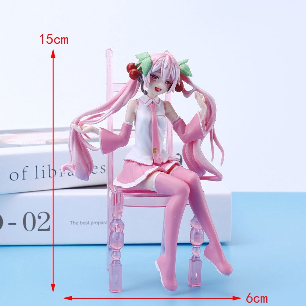 Figura DE ACCIÓN DE Hatsune Miku, modelo de colección Kawaii Miku ...