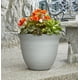Better Homes & Gardens Terrence 19" Wide Round Resin Planter Cement ...