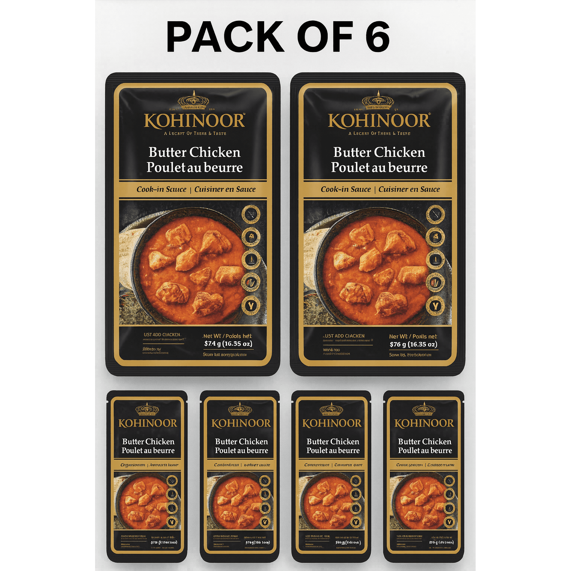 Click here for Kohinoor Delhi Butter Chicken - Cooking Sauce  Pac... prices