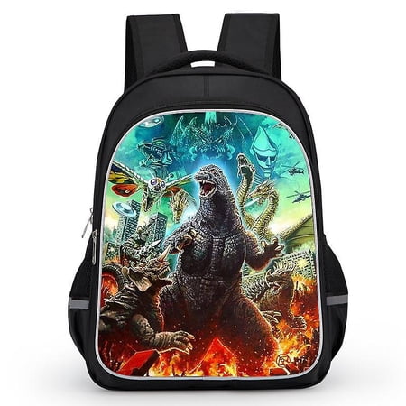 Godzilla Print School Bag Kids Waterproof Backpack | Walmart Canada