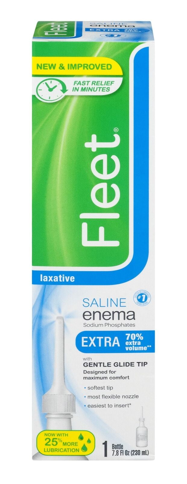 Fleet Enema, Ready-to-Use Saline Laxative 7.8 fl oz