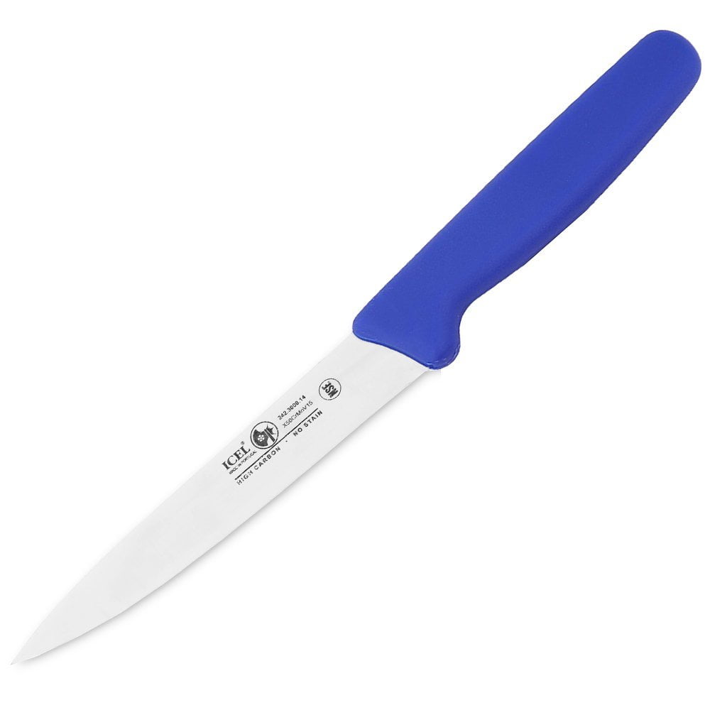Icel Cutlery 5 1/2-inch Stiff Boning Knife, Extra Wide Straight Blade ...