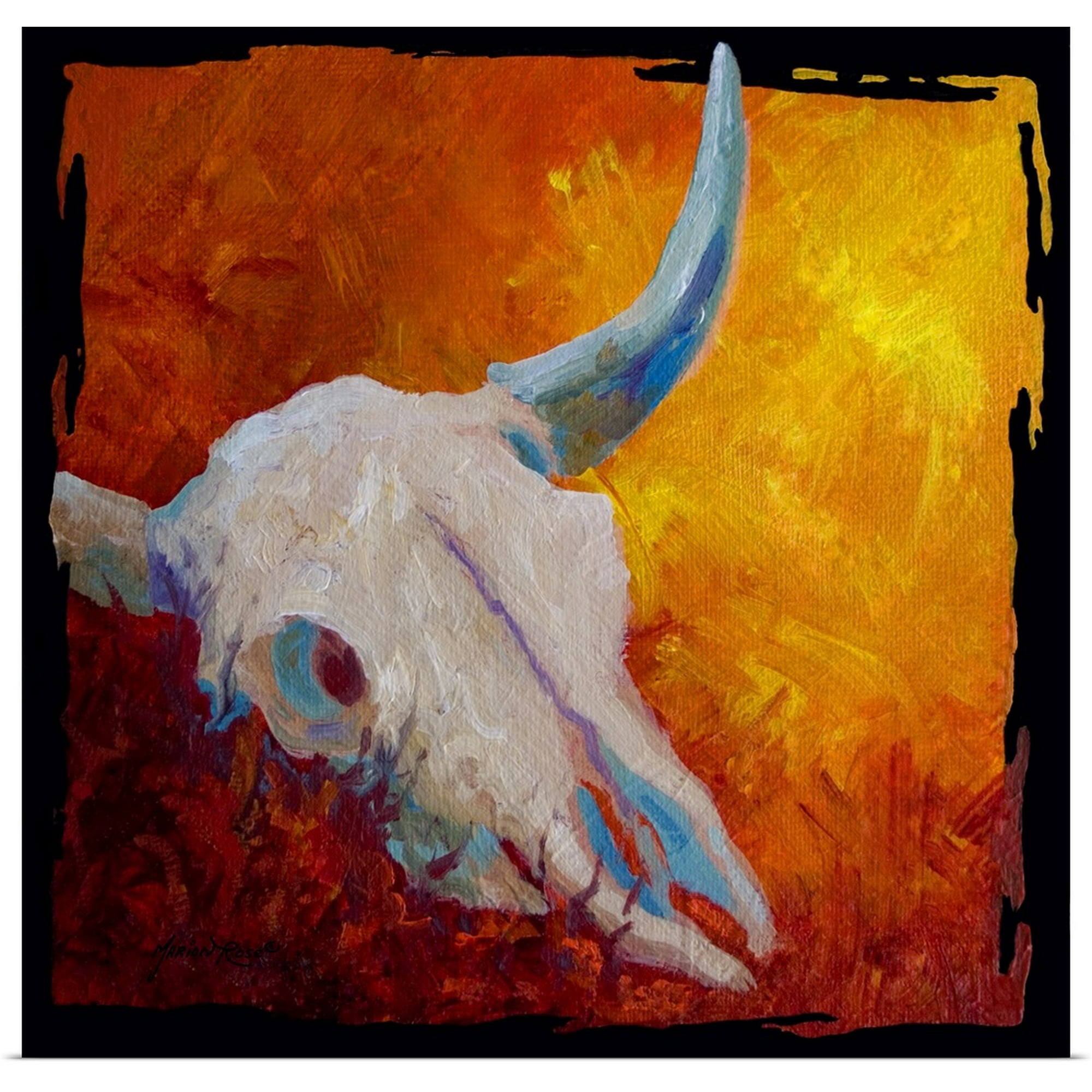Longhorn Skull Painting