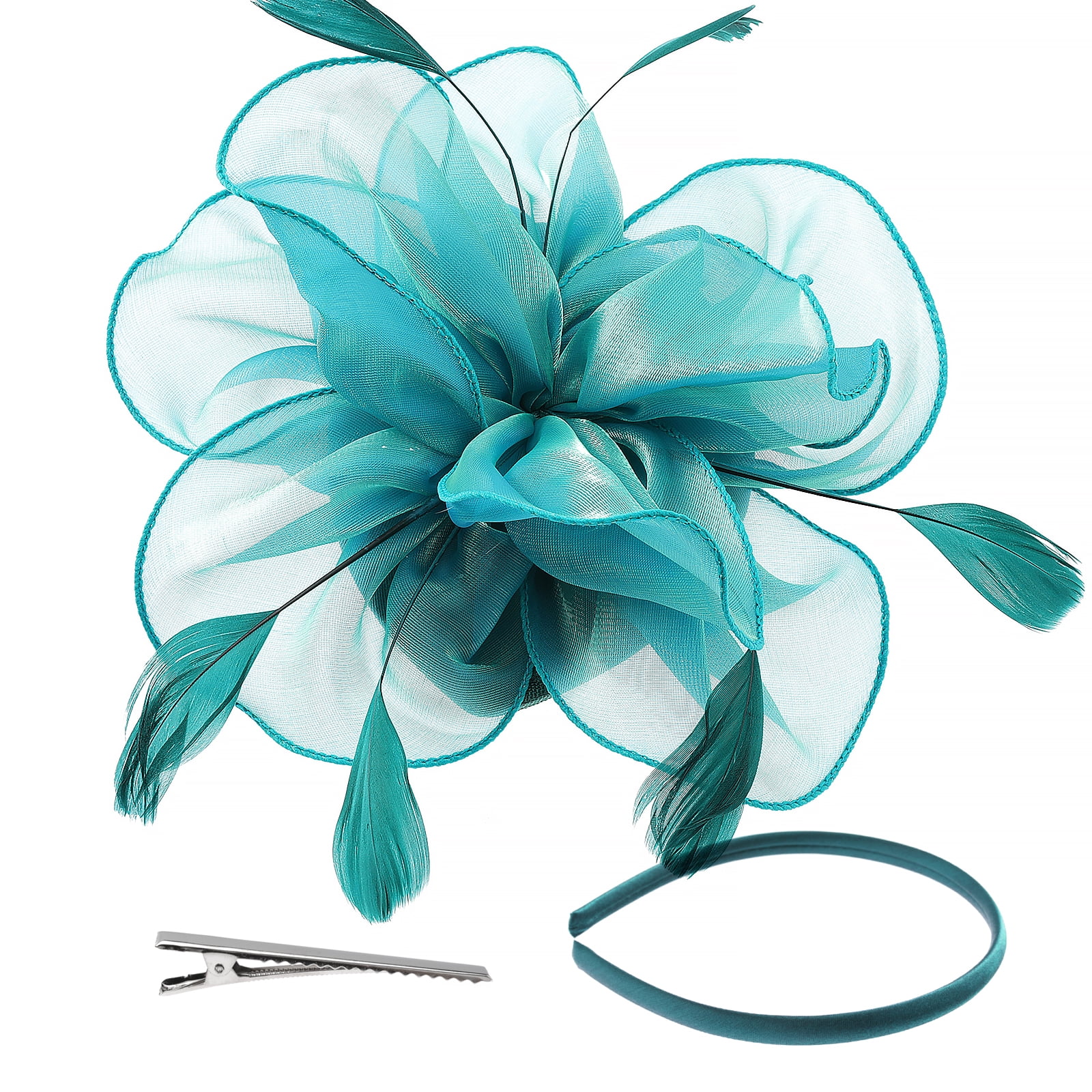 Fascinators Hat Kentucky Derby Hats Flower Headwear Ribbons for Girls ...