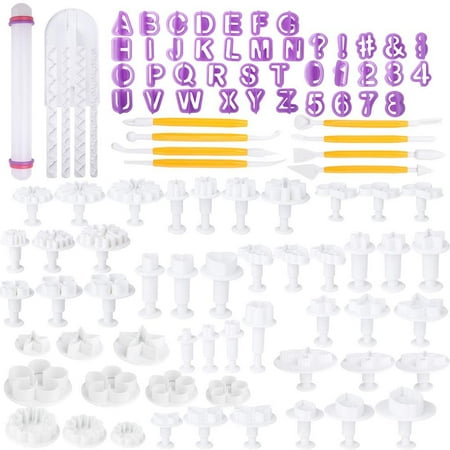 Fondant Tools, 108Pcs Fondant Modelling Tools, Fondant Decorating Tools ...