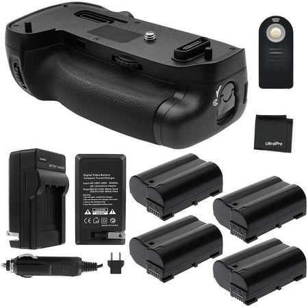 Battery Grip Bundle F/ Nikon D750: Includes MB-D16 Replacement Grip, 4 ...