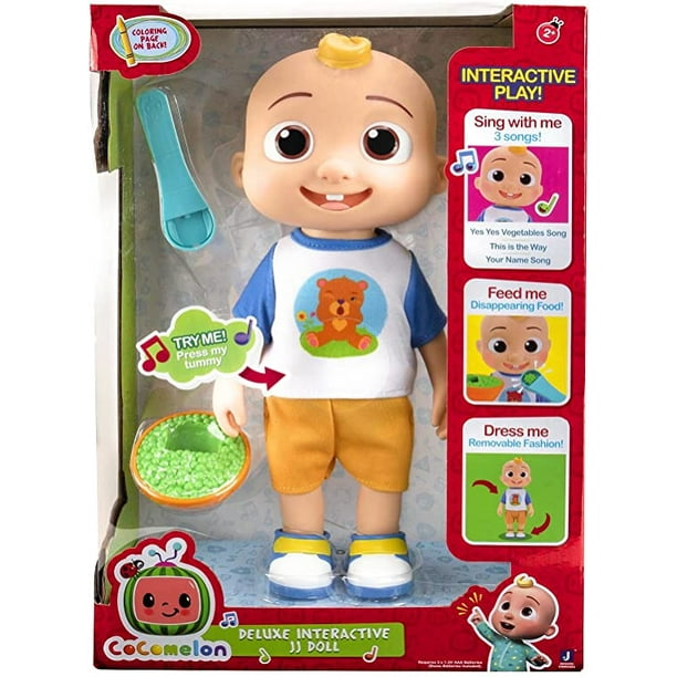 CoComelon Official Deluxe Interactive JJ Doll with Sounds - Walmart.com