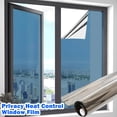 Window Privacy Film, Static Cling Removable Window Tint, Sun and UV ...