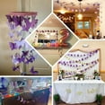 Efavormart 2 Pack | 9ft Purple 3D Paper Butterfly String Banners ...