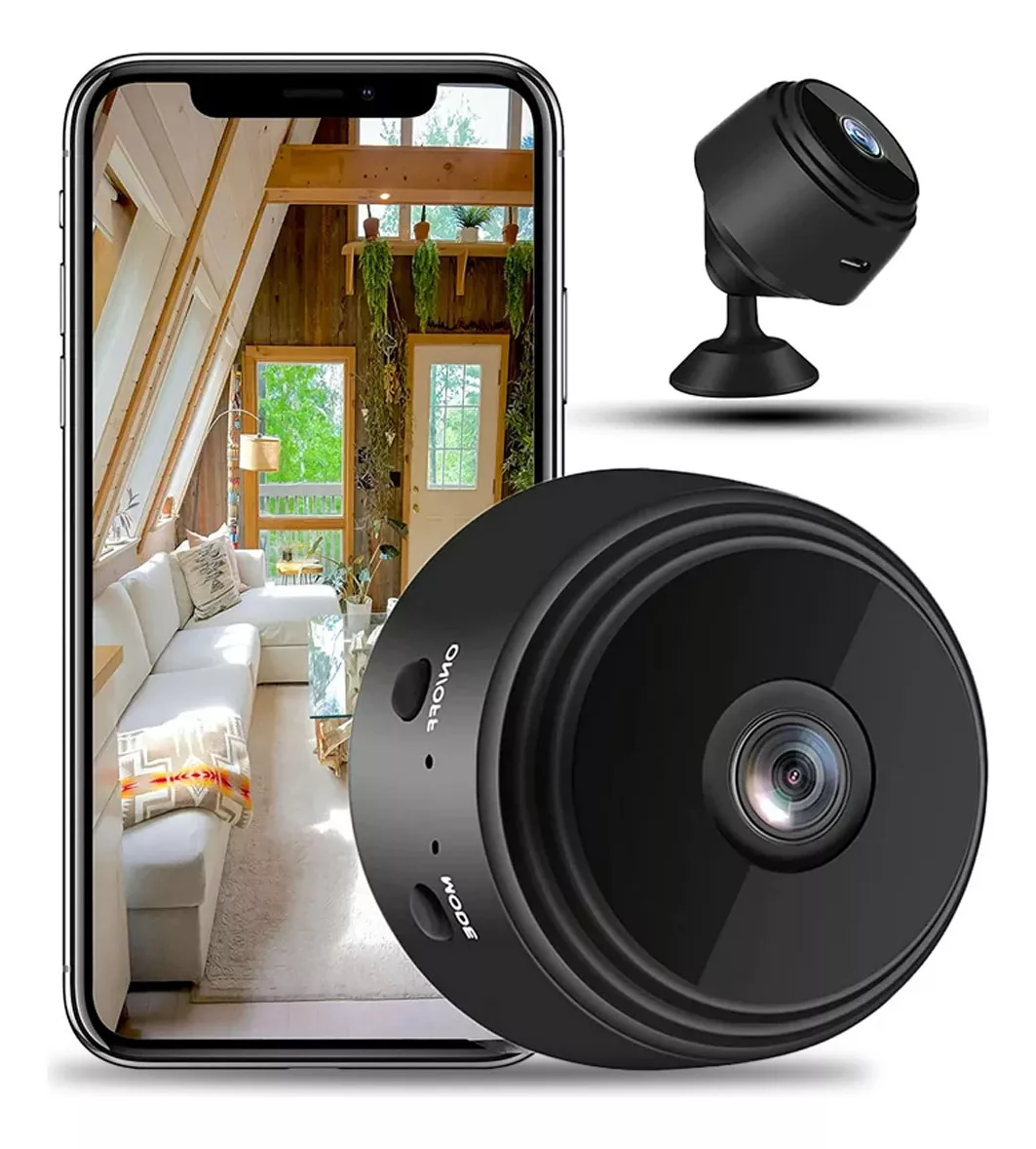 Mini Camara De Seguridad Espia Inalambrica Wifi Inteligente Con Visión ...