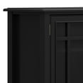 Simpli Home Connaught SOLID WOOD 46 inch Wide Traditional Tall Storage Cabinet in Black ...