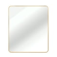 Noble House 30"x36" Rectangular Metal Wall Mirror, Vanity Mirror for ...