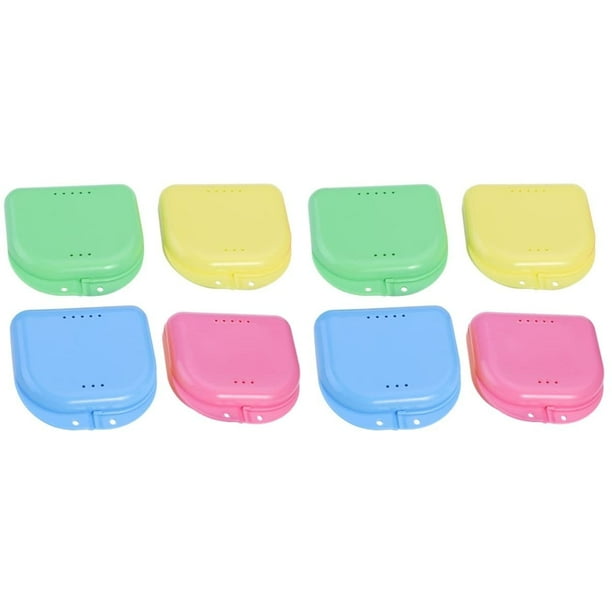 Retainer Case Cute Pink Retainer Case 8 Pcs Plastic Fake Dental ...
