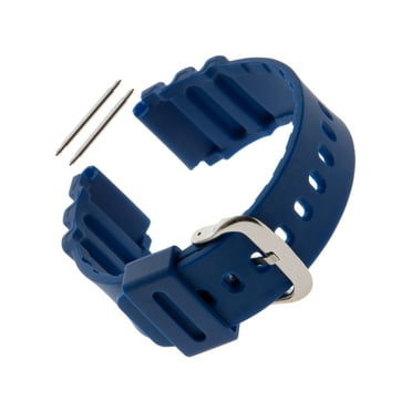 Casio Style Replacement Watch Band 17mm Black Resin - Walmart.com