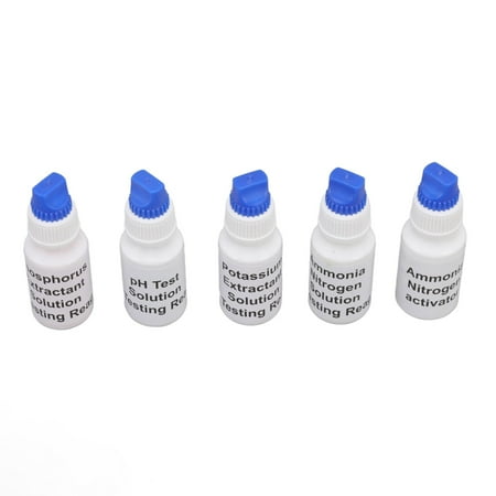 Soil Phosphorus Test Kit, Rapid 5 Bottles Universal Simple Operation ...
