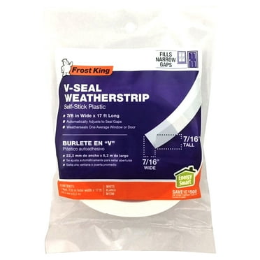 Frost King Tubular Vinyl Gasket Weatherstrip, 1/2" W, 1/4" T, 17' L ...