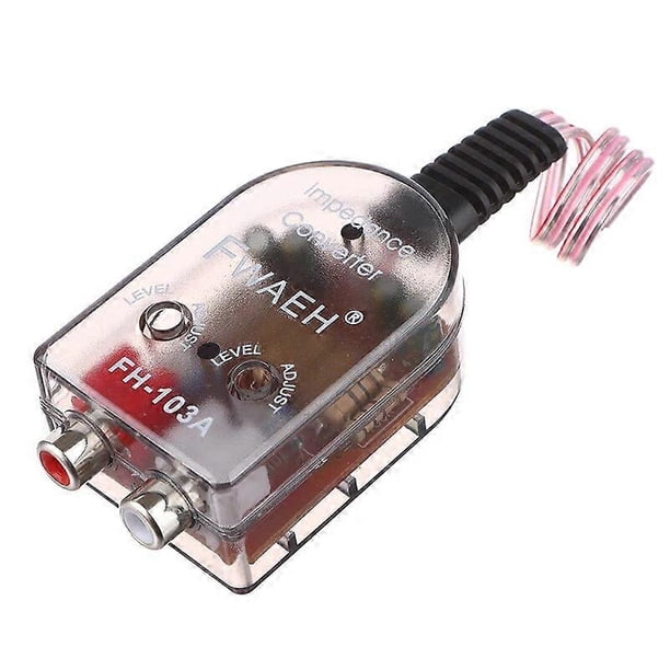 High Level Speaker Signal To Low Level RCA Adapter Car Audio High To ...