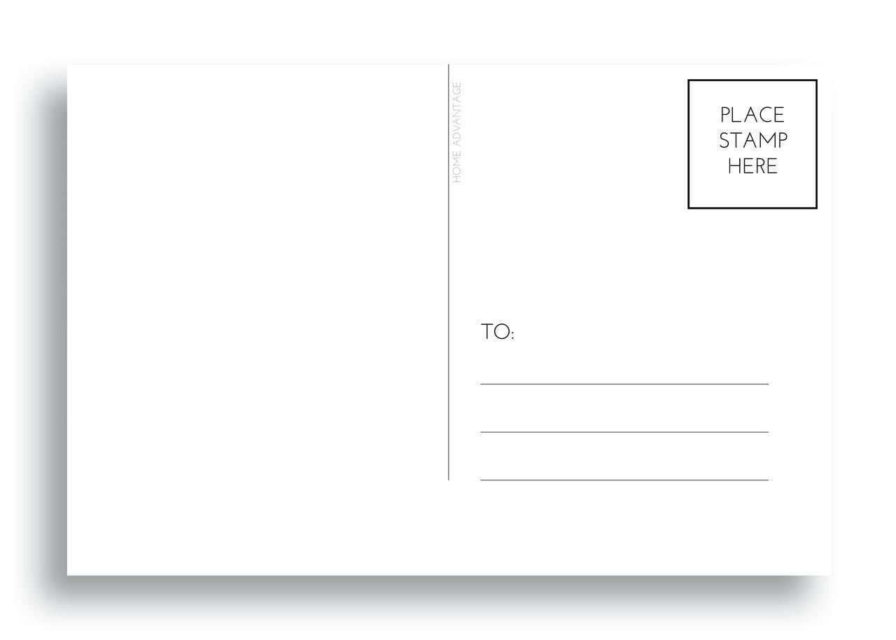 Home Advantage 50 Pack Blank Plain White 4x6 Postcards with Mailing ...