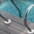 2PC Durable All Weather Rubber Pool Handrail Base Cover Waterproof ...