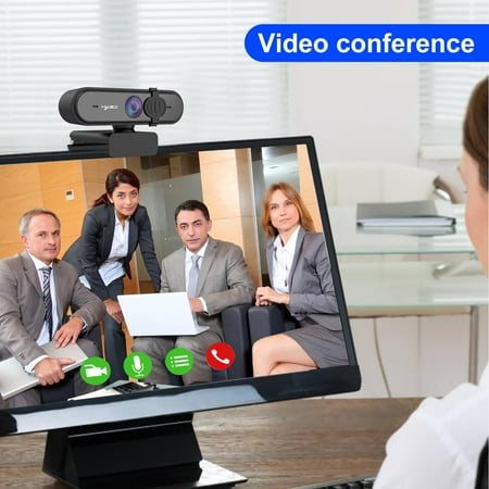 Web Camera, with Microphone & Privacy Cover, USB Computer Camera, Plug ...