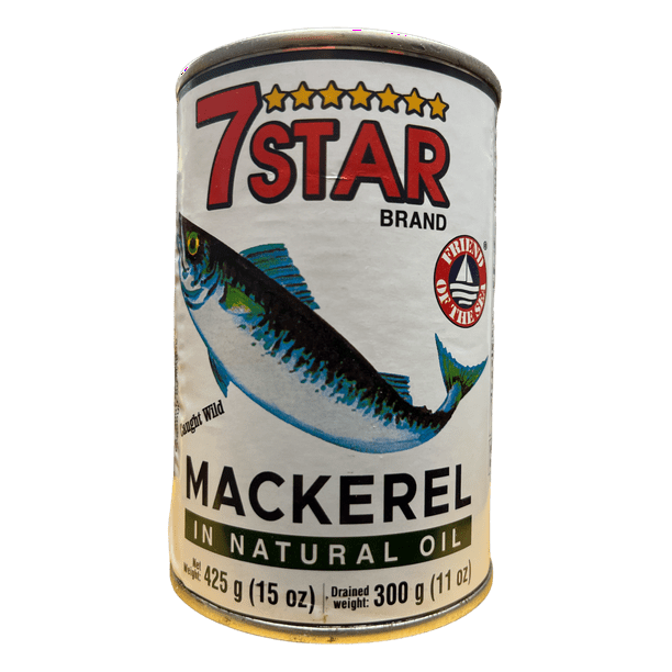 7Star Wild Mackerel in natural oil 425g - Walmart.ca