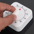 Mechanical Kitchen Timer 60-Minute Visual Countdown Clock Manual Alarm ...