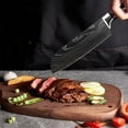 Dfito 5 inch Santoku Knife, Stainless Steel Ultra Sharp Kitchen Chef ...