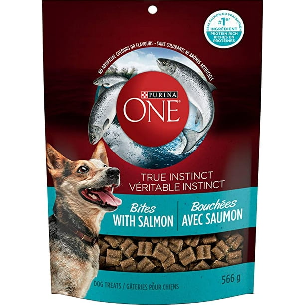 Purina ONE True Instinct Bites with Salmon, Natural Dog Treats - 566 g ...