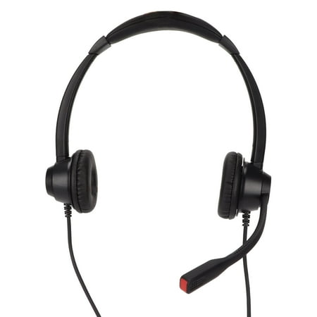 Business Headset, Ultra Light ABS Calling Headset Black Dual Ear For ...