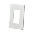 1 Gang Screwless Snap On Decorator Wall Plate White - Walmart.com