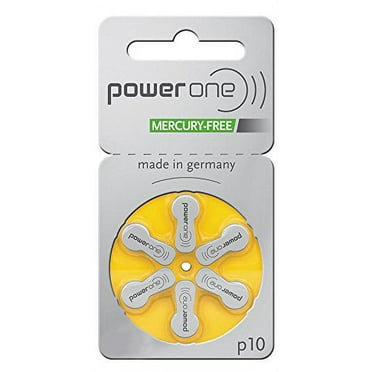 Power One p312 Premium Hearing Aid Battery, Super Long Lasting, Pack of 60 (10 Packs of 6 ...