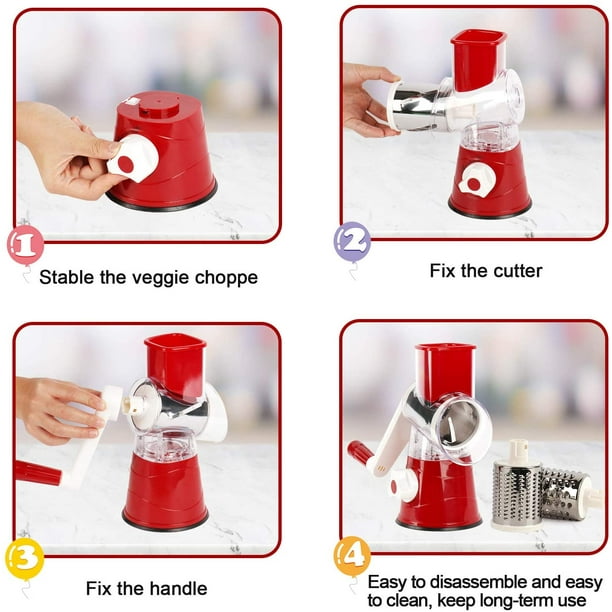 Rotary Cheese Grater, Graters for Kitchen, Cheese Grater Efficient ...