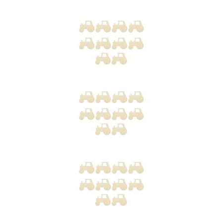 tredstone Pack of 20 Blank Tractors Cutout Wooden Chips for ...