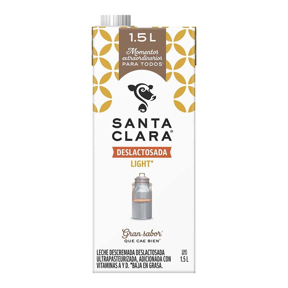 Leche Santa Clara Deslactosada Light 1.5 lt | Walmart en línea