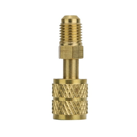R410 Brass Adapter, Female Charging Hose Mini Split Type 1/4" Male To 5 ...