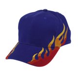 Mens Race Car Embroidery Flaming Racing Baseball Cap Royal Blue ...