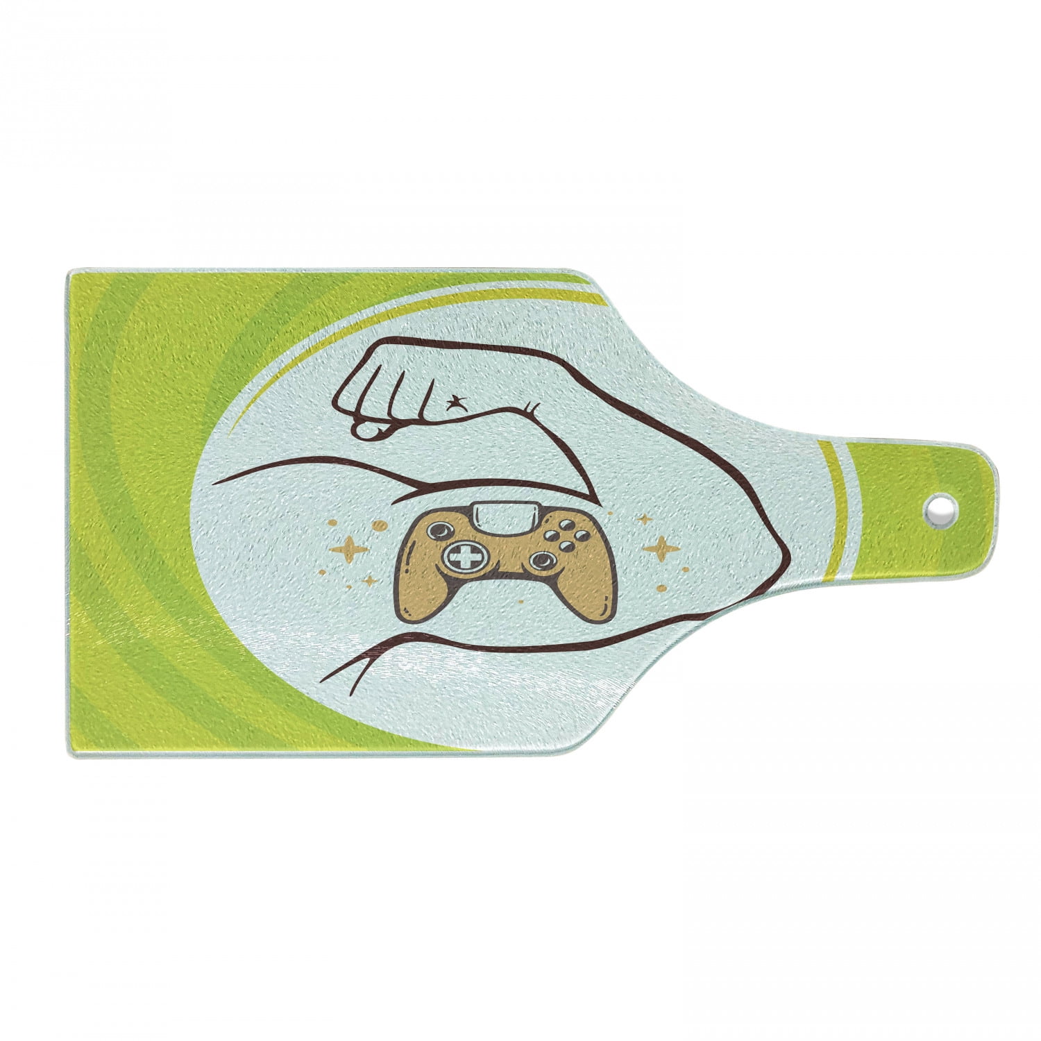 Gamer Cutting Board, Entertainment Illustration of Strong Man Arm ...
