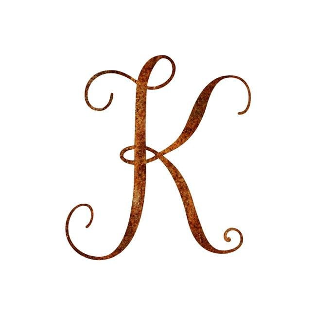 Fancy Cursive K