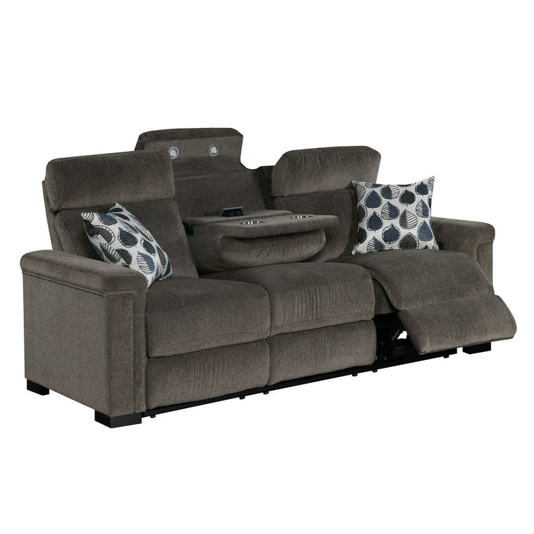 Reclining Sofa With Hidden Console | Cabinets Matttroy