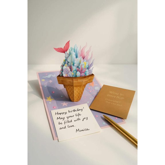 Designer Pop! Get Well Soon Pop-Up Greeting Card – 3D Sun Themed Tissue ...