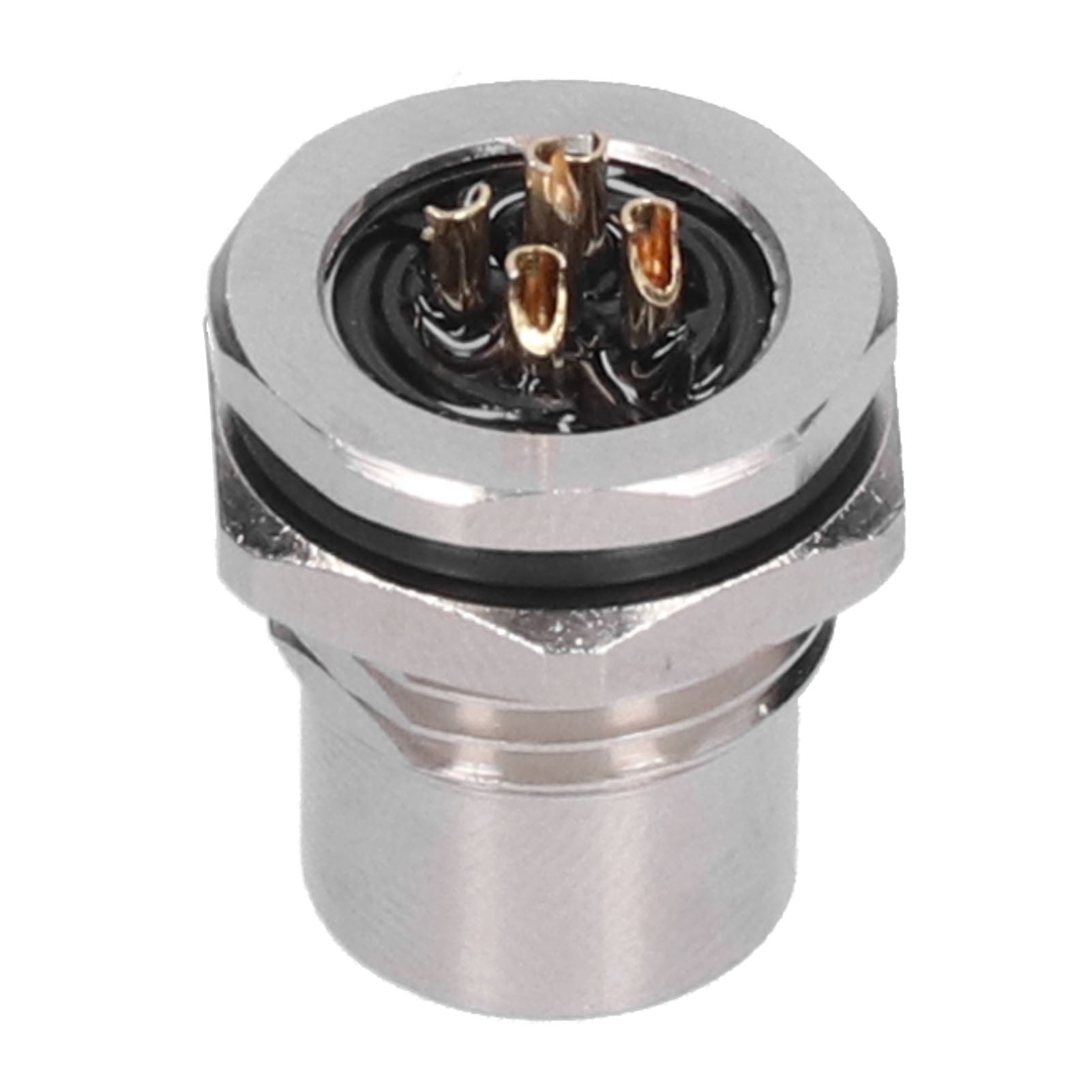 Conector de metal Toma de cable de panel de 5 pines Enchufe de conexión ...