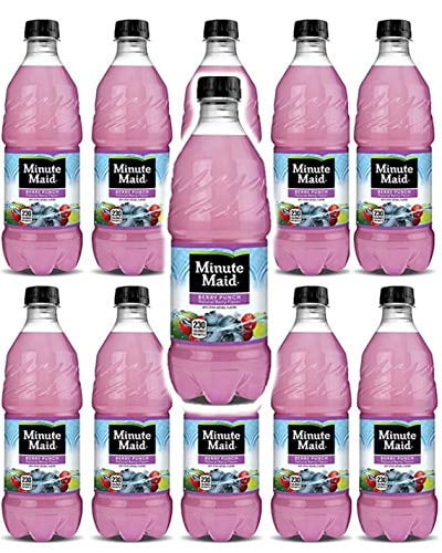 Minute Maid Berry Punch 20oz Bottles, Pack of 10 (Total of 200 FL OZ ...