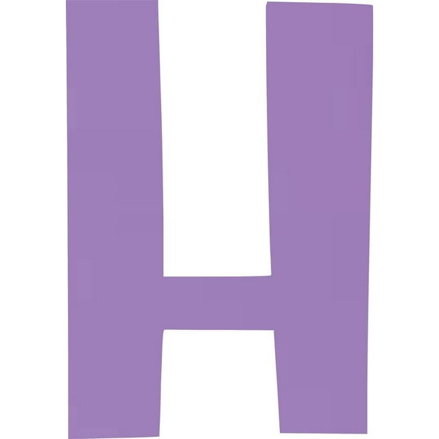 Acrylic Letter H Icebold, 4'' Tall Lavender Custom Wedding Plastic ...