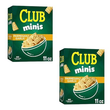 Club Minis Parmesan Garlic Crackers, Lunch Snacks, 11 oz - Walmart.com