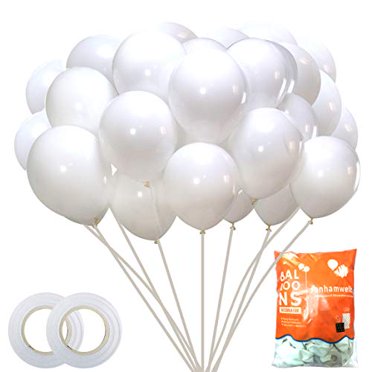 Fun Express 11" White Balloons, 12 Count - Walmart.com