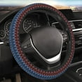 Lsque Vintage Corn Pattern in Red Blue Ultra Soft Car Steering Wheel ...