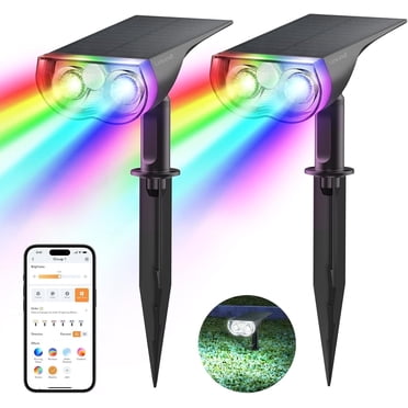 Bell+Howell Solar Outdoor Lights Solar Color Changing Lights Glimmer ...