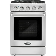 Costway 24 Inches Natural Gas Range Freestanding with 4 Burners Cooktop ...