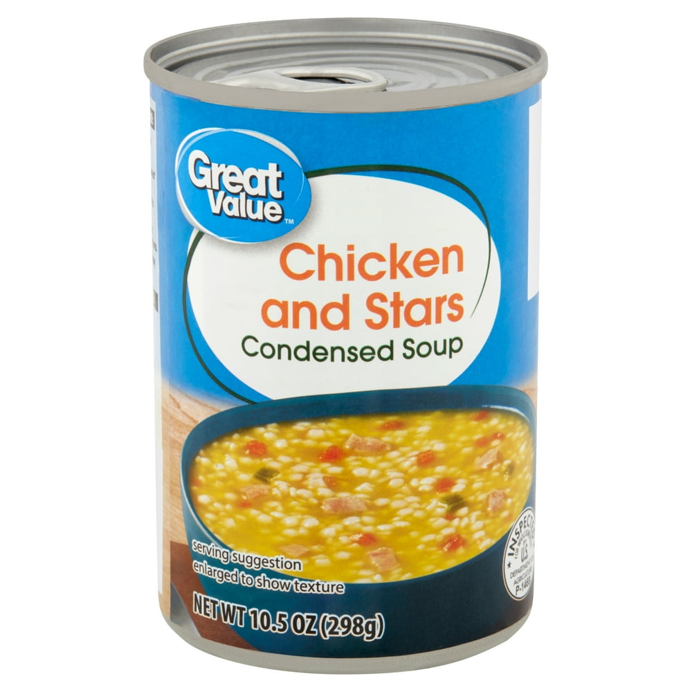 Great Value Chicken and Stars Condensed Soup, 10.5 oz - Walmart.com ...